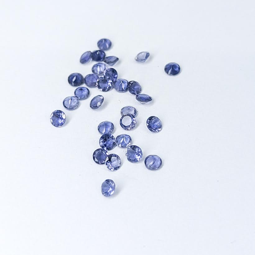 Iolite- Round Faceted Gemstones – Mountain Gems Burnaby