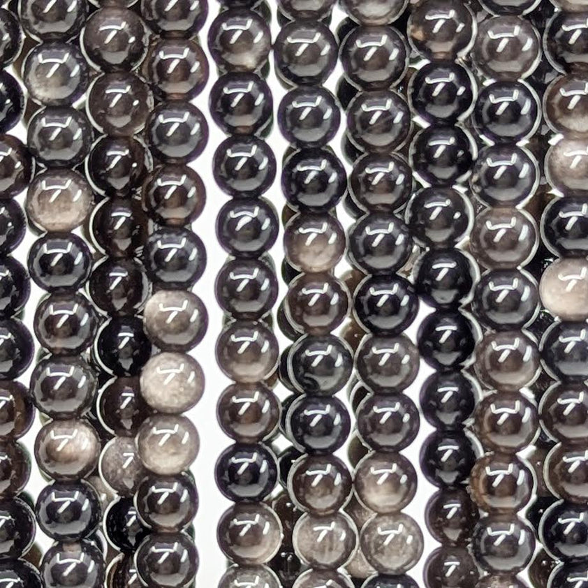 Obsidian- Silver Sheen – Mountain Gems Burnaby