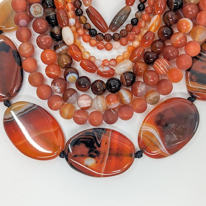 Sardonyx- Orange – Mountain Gems Burnaby