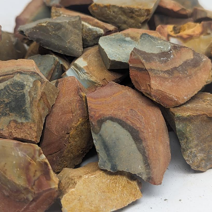 Polychrome Jasper- Tumbling Rough – Mountain Gems Burnaby